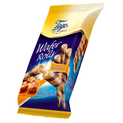 Tago Roll Wafers Caramel 30x150g