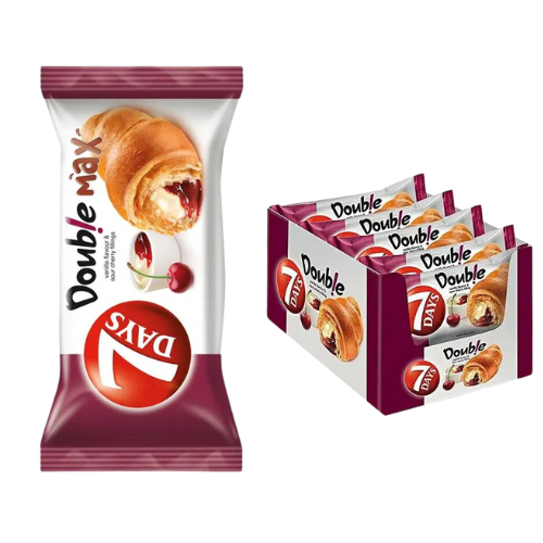 7 Days Double Cherry & Vanilla Croissant 20x80g