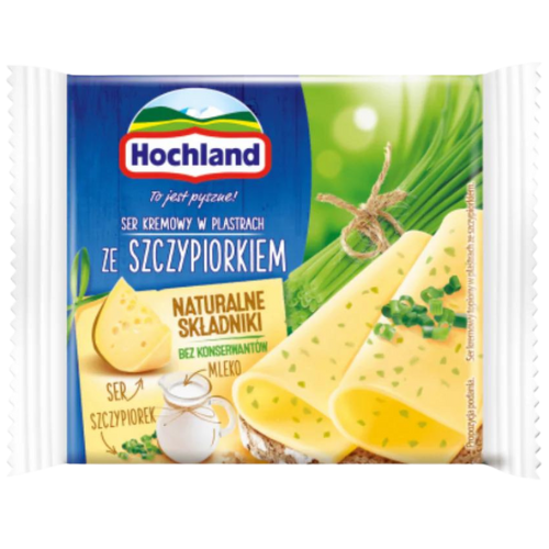Hochland Cheese Slices Chives 10X130G