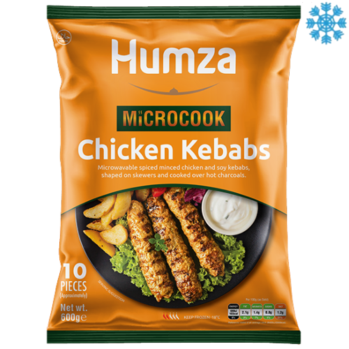 Humza Chicken Charcoal Kebab (Micro) 10X600G - Collection Only Frozen