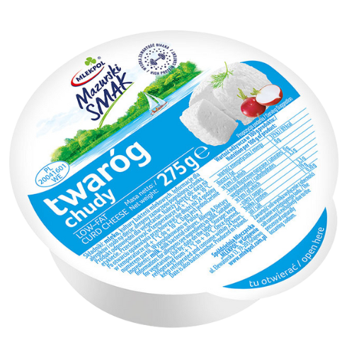 Mlekpol Round Twarog Blue-Low Fat 8X275G