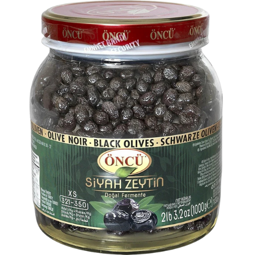 Oncu Black Olives XS (321-350) 6x1kg