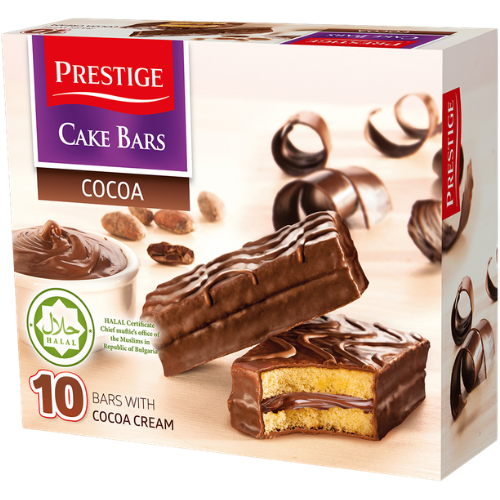 Prestige Cake Bars Cocoa Cream HALAL 12x300g