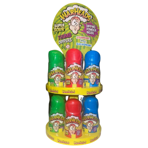 Warheads Super Sour Thumb Dippers 12X30G